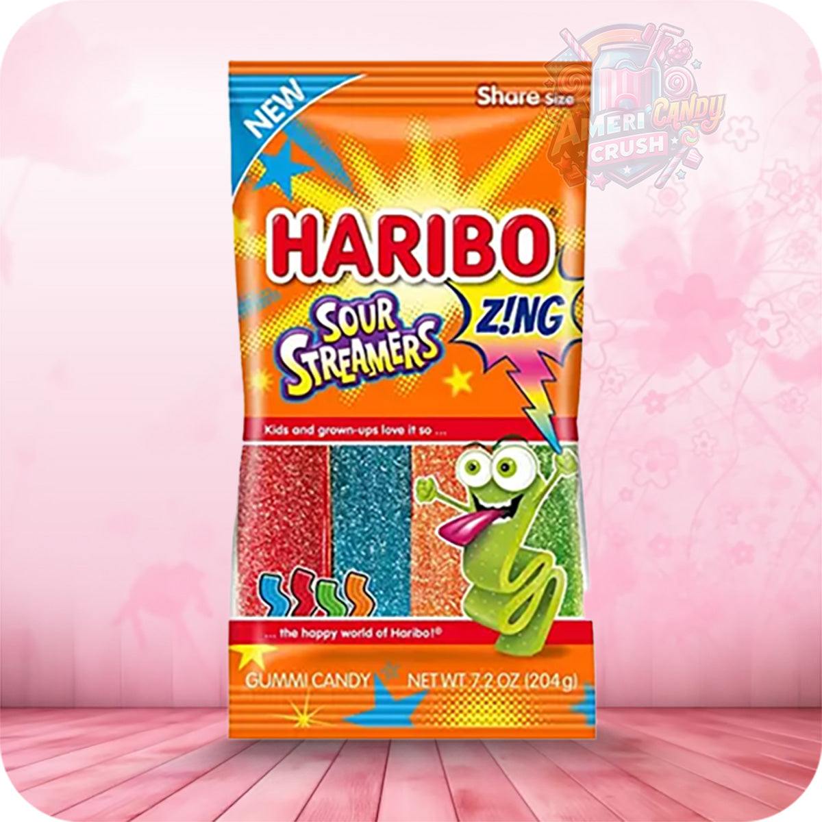 Haribo Sour Streamers Peg Bag 142g Sweets & Candy x 2.99