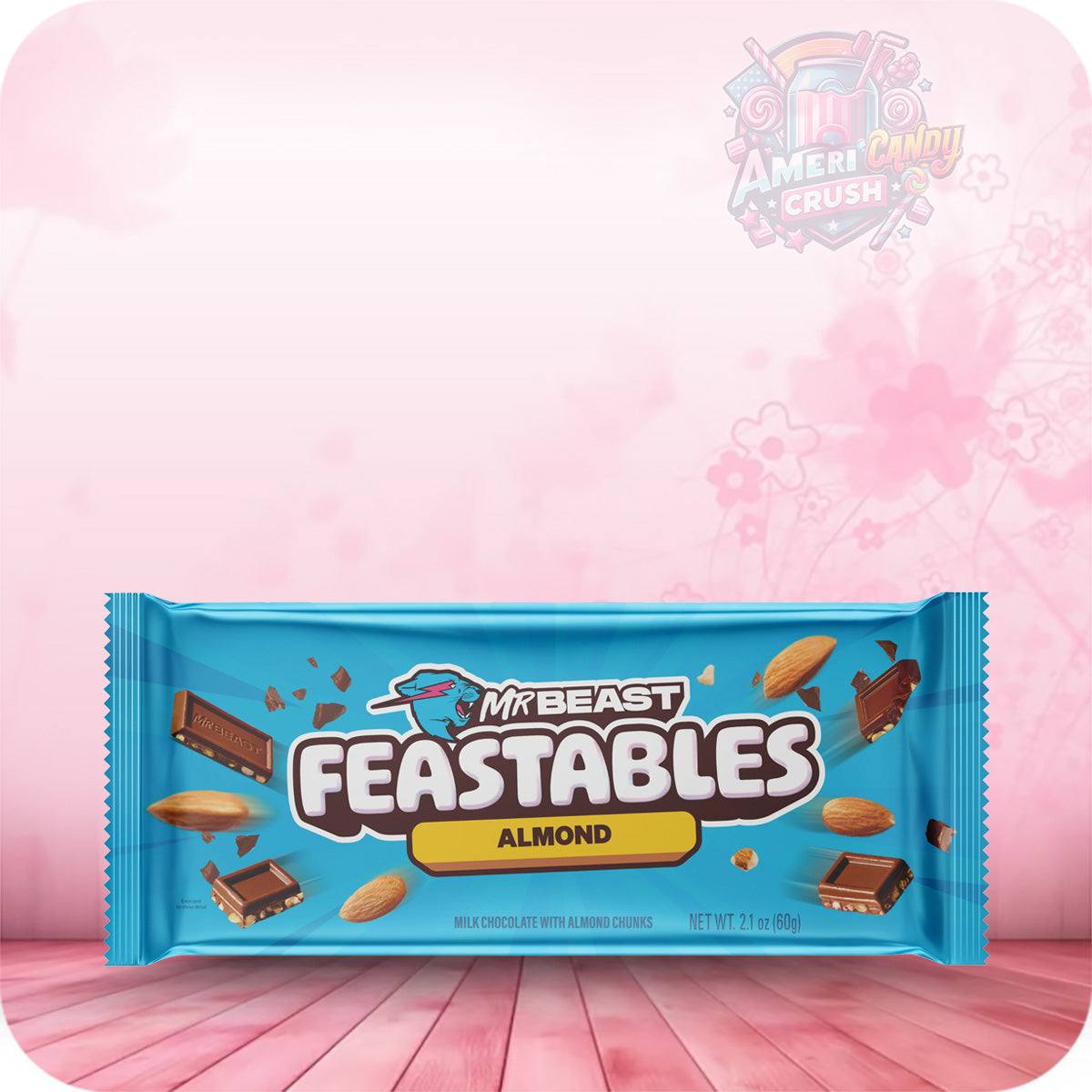 MrBeast Almond Chocolate MrBeast Chocolate Almond 60g portable snack ...