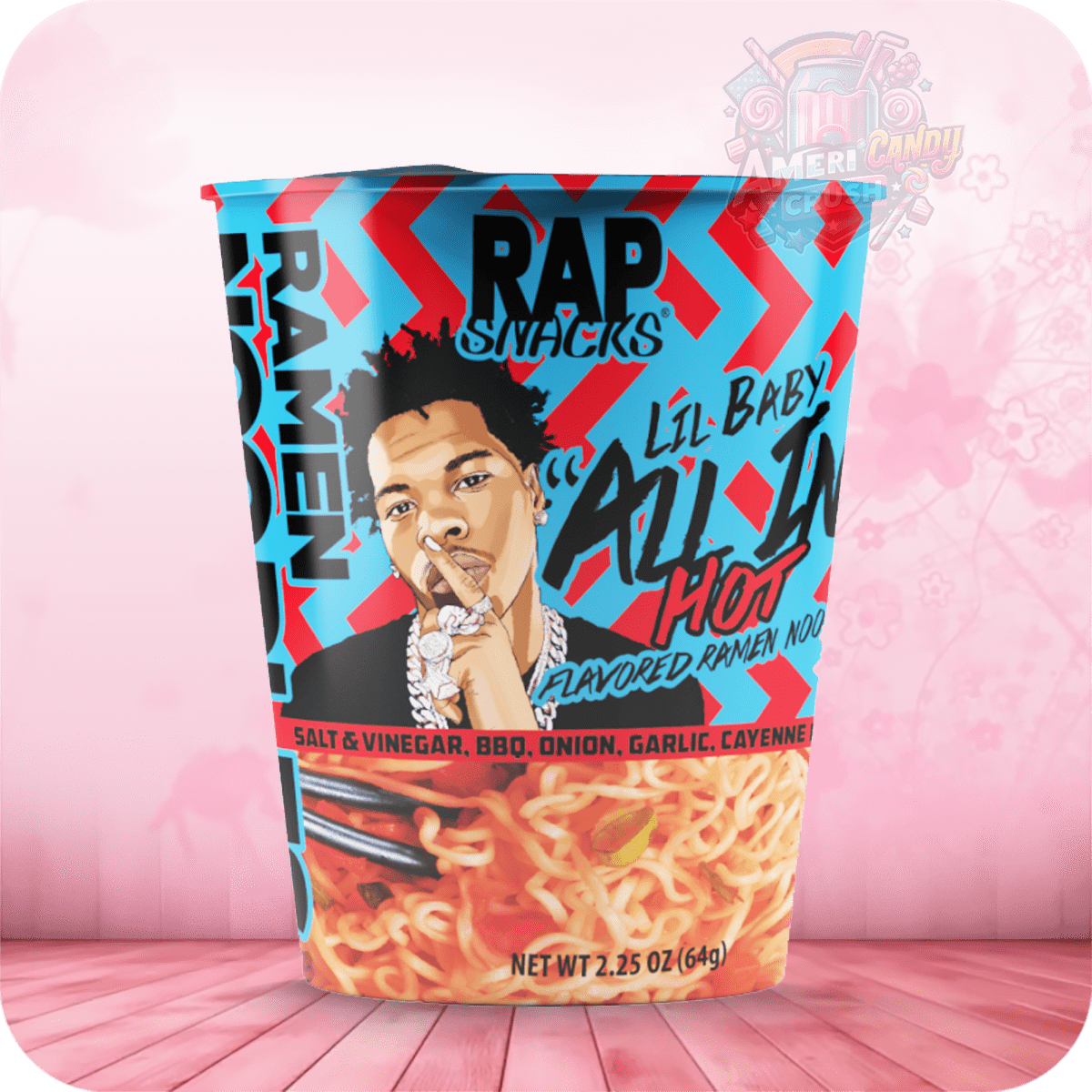 -Hot Flavored Ramen Noodles 2Rap Snacks All In-Hot Flavored Ramen Nood