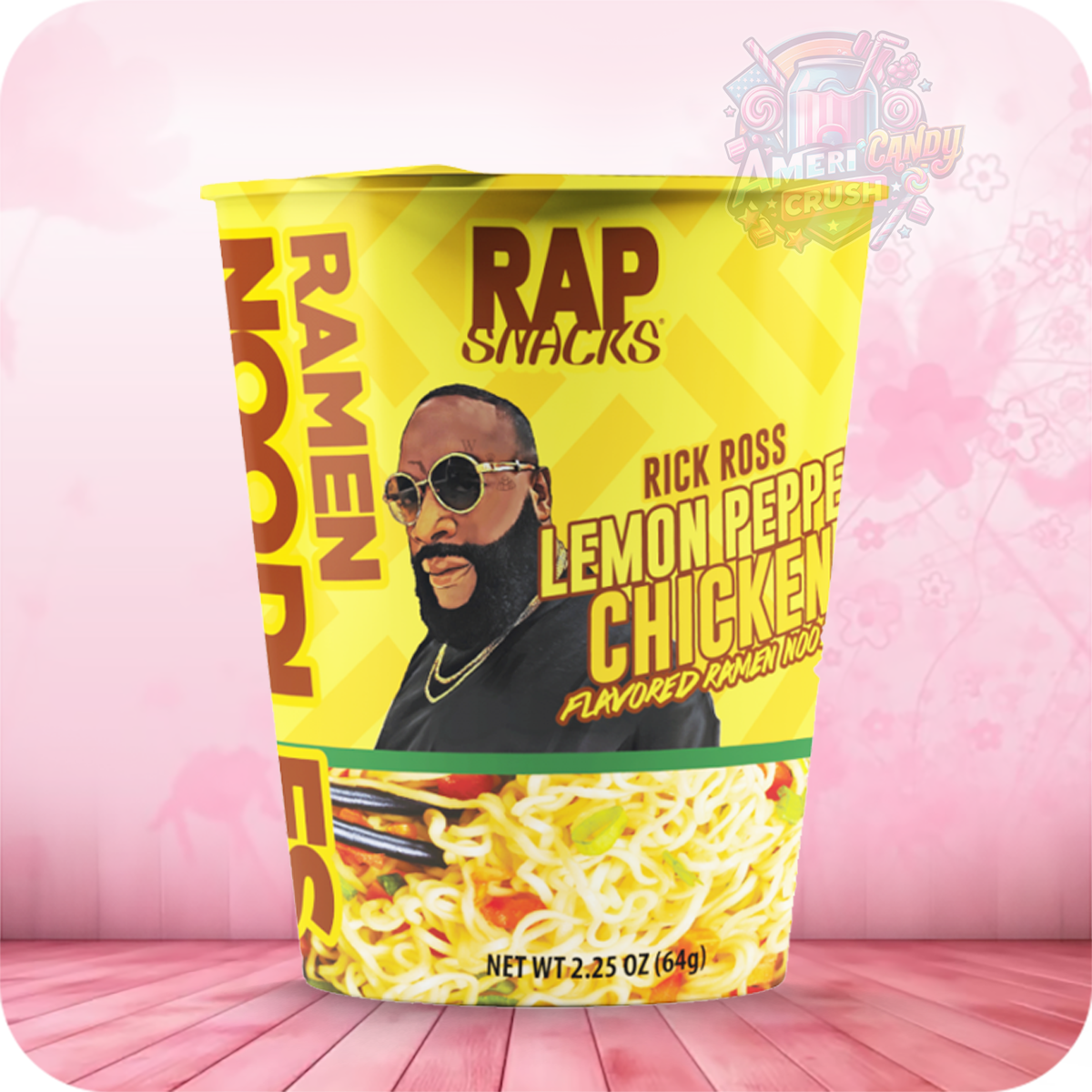Rap Snacks Lemon Pepper Chicken Flavored Ramen Noodles 2Rap Snacks Lem